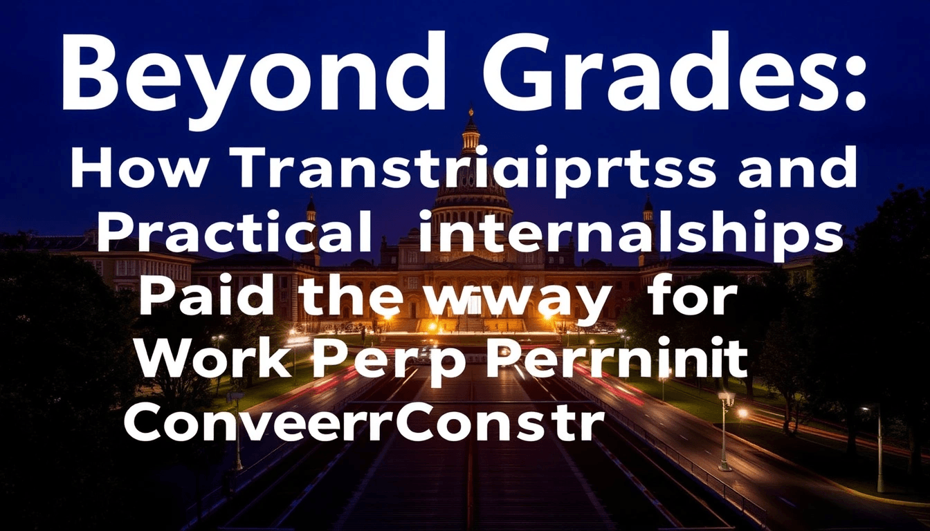 Beyond Grades: How Transcripts and Practical Internships Pave the Way for Work Permit Conversion